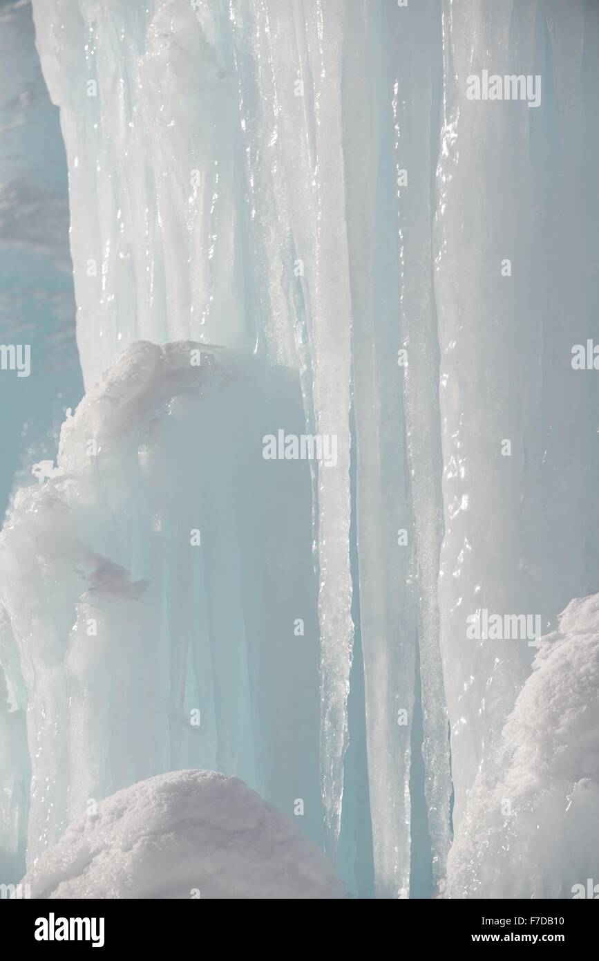 ice and snow at winter nature background Stock Photo - Alamy