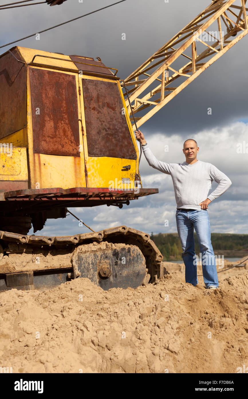 Portrait tractor operator construction hi-res stock photography and ...