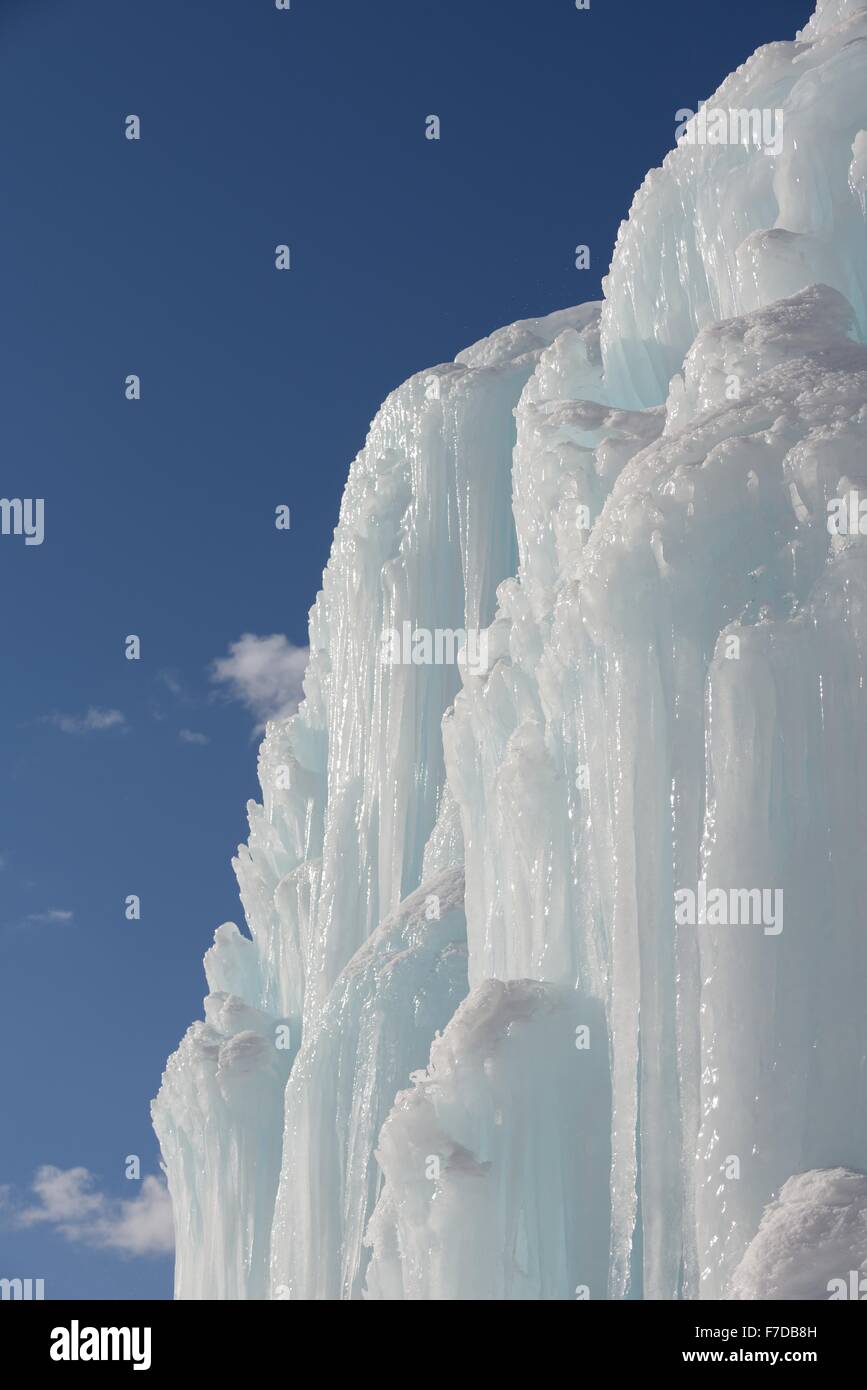 ice and snow at winter nature background Stock Photo - Alamy