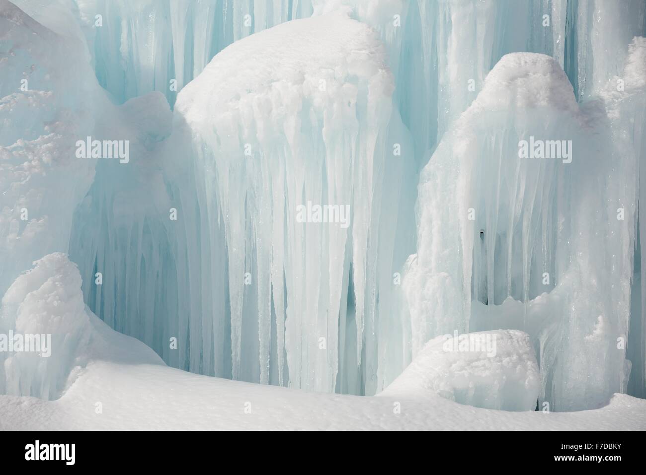 ice and snow at winter nature background Stock Photo - Alamy