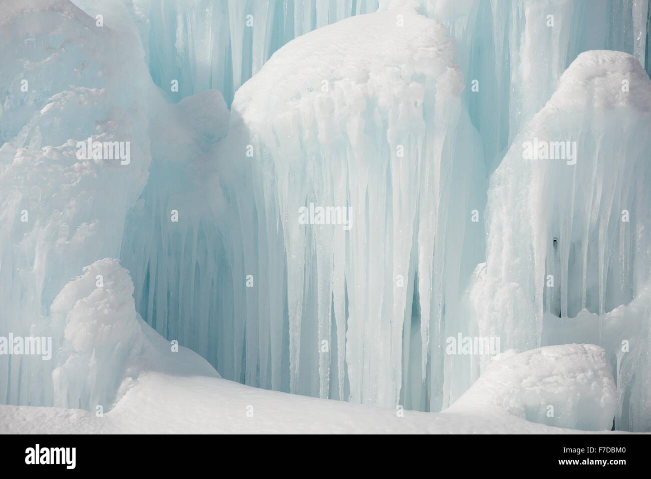 ice and snow at winter nature background Stock Photo - Alamy