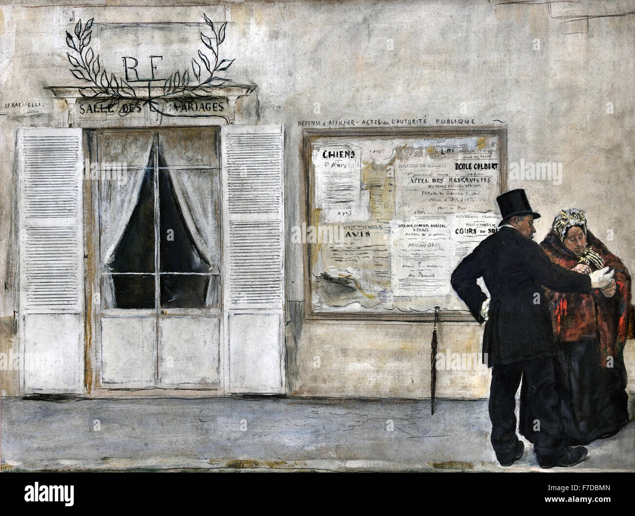 Les invités attendant la noce - Awaiting the wedding guests 1884 Jean ...