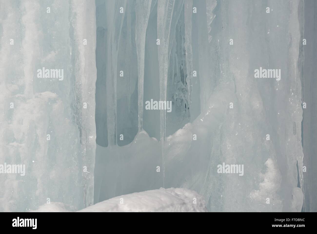 ice and snow at winter nature background Stock Photo - Alamy