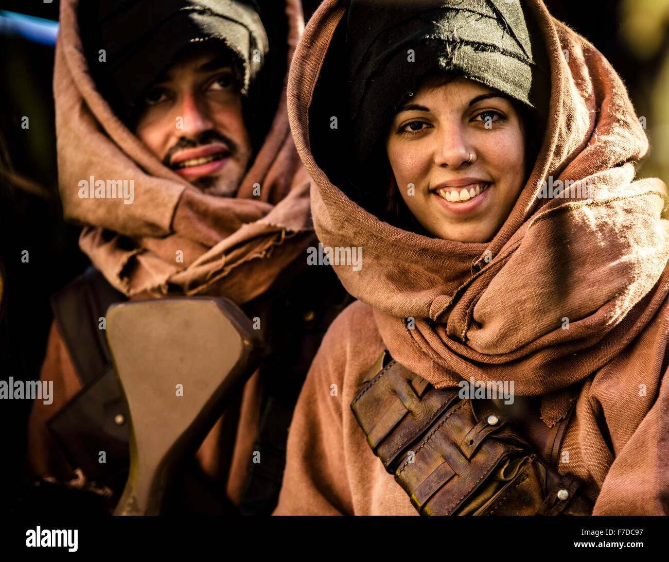 Barcelona, Spain. 29th November, 2015. A young woman taking part in the ...