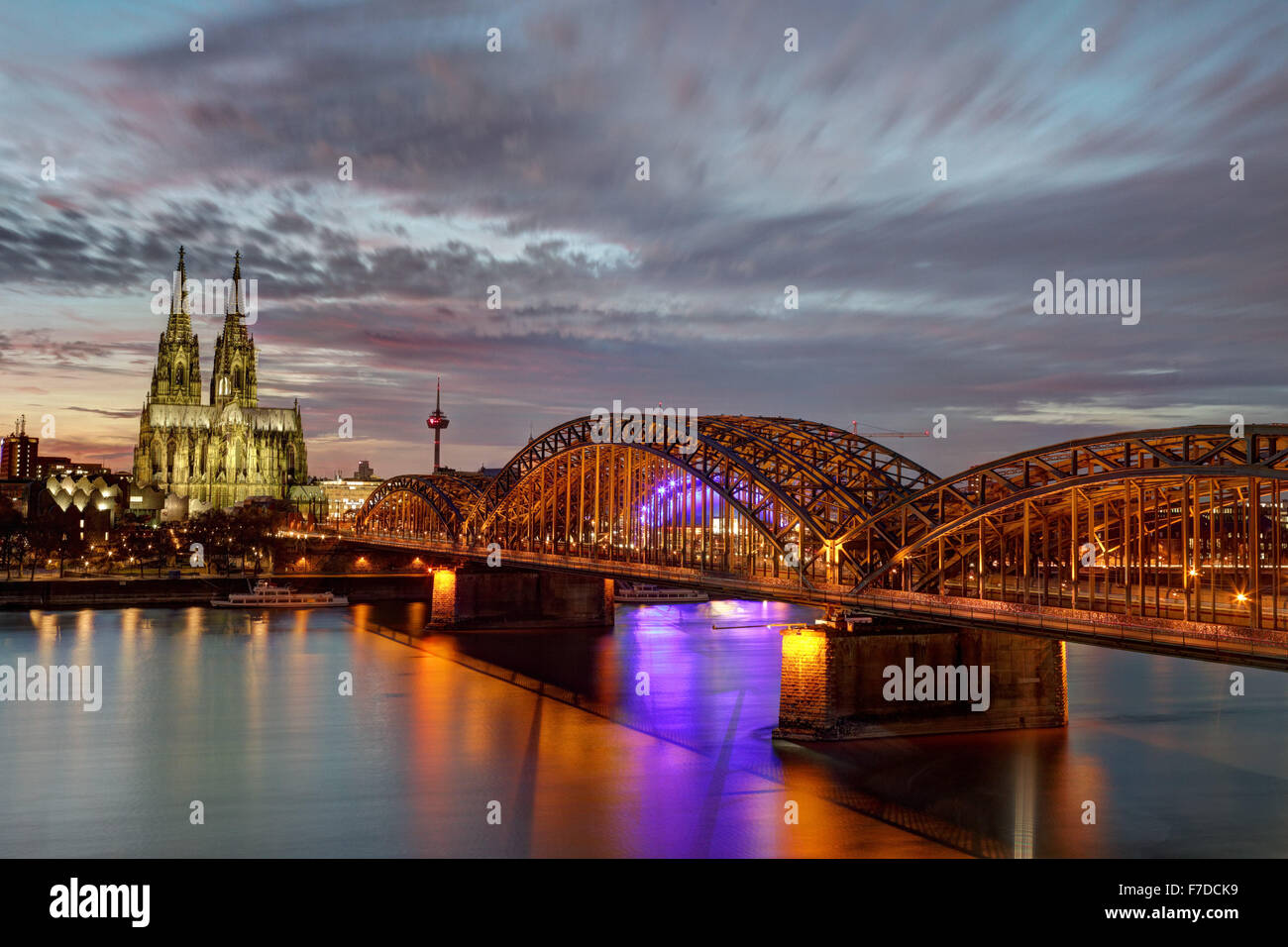Cologne Cathedral and Hohenzollern Bridge, Cologne, Germany, Europe ...