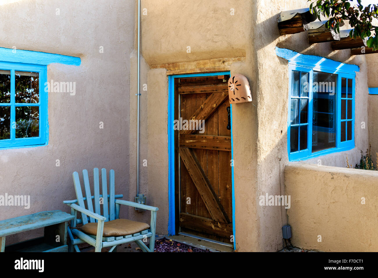 Typical adobe type construction near Taos, New Mexico, USA Stock Photo ...