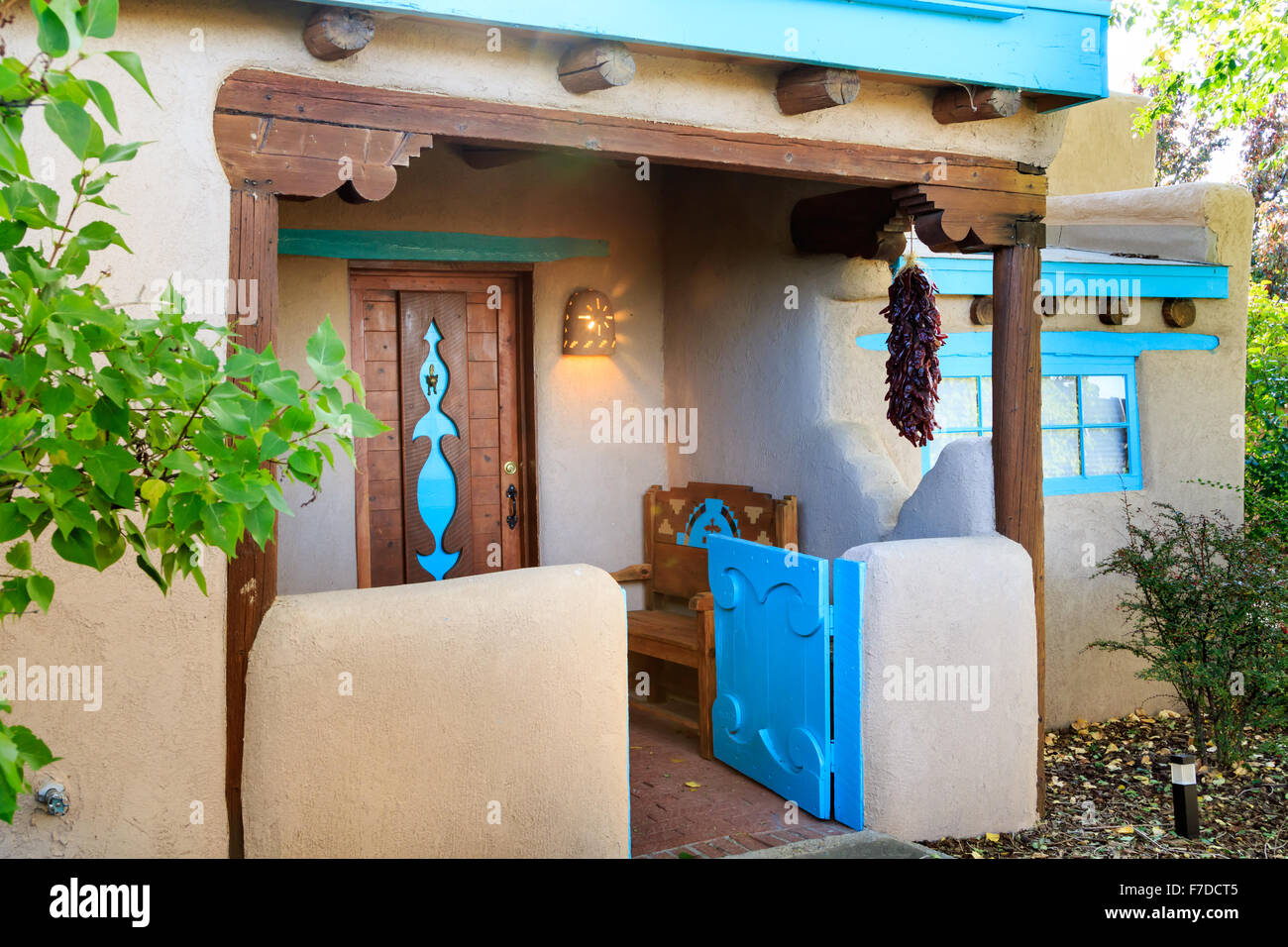 Typical adobe type construction near Taos, New Mexico, USA Stock Photo ...