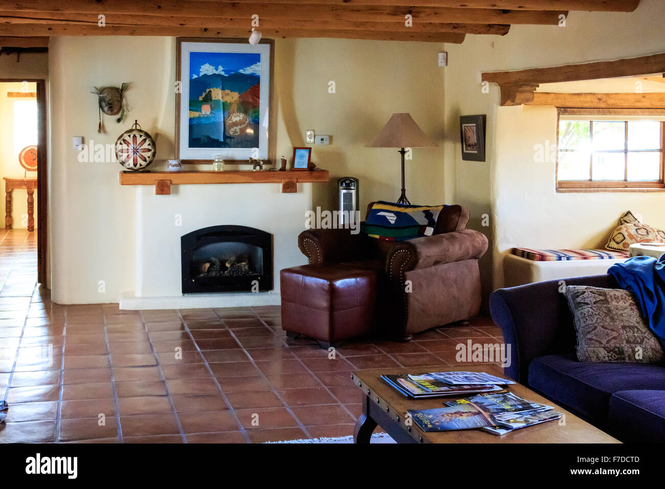 Typical adobe type construction near Taos, New Mexico, USA Stock Photo ...