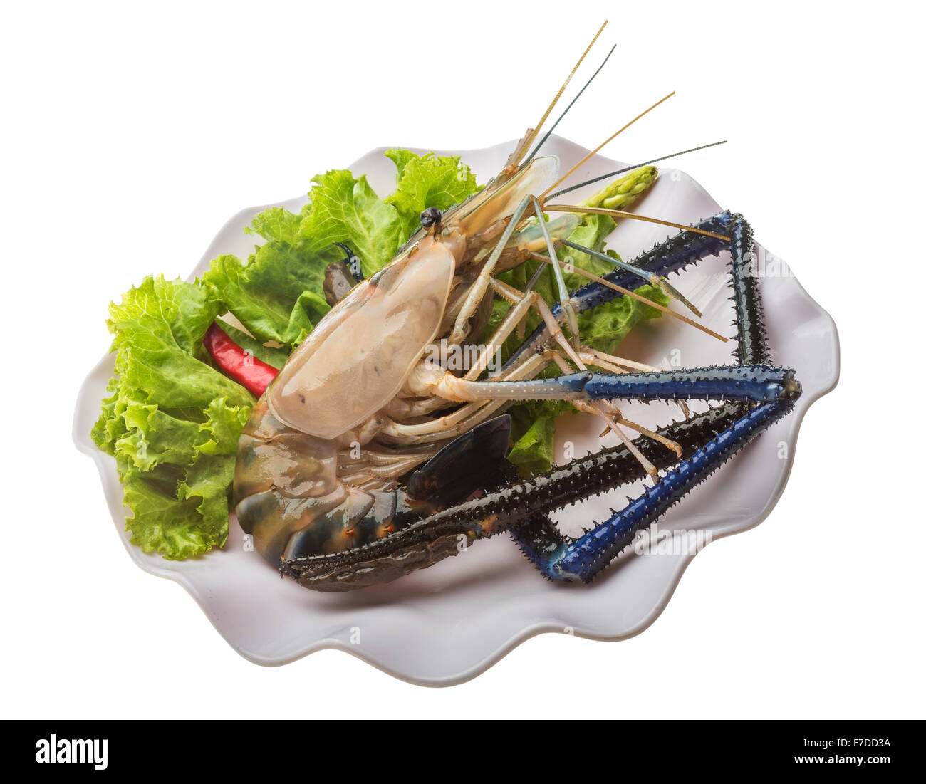 Big Freshwater prawn ready for cooking Stock Photo - Alamy