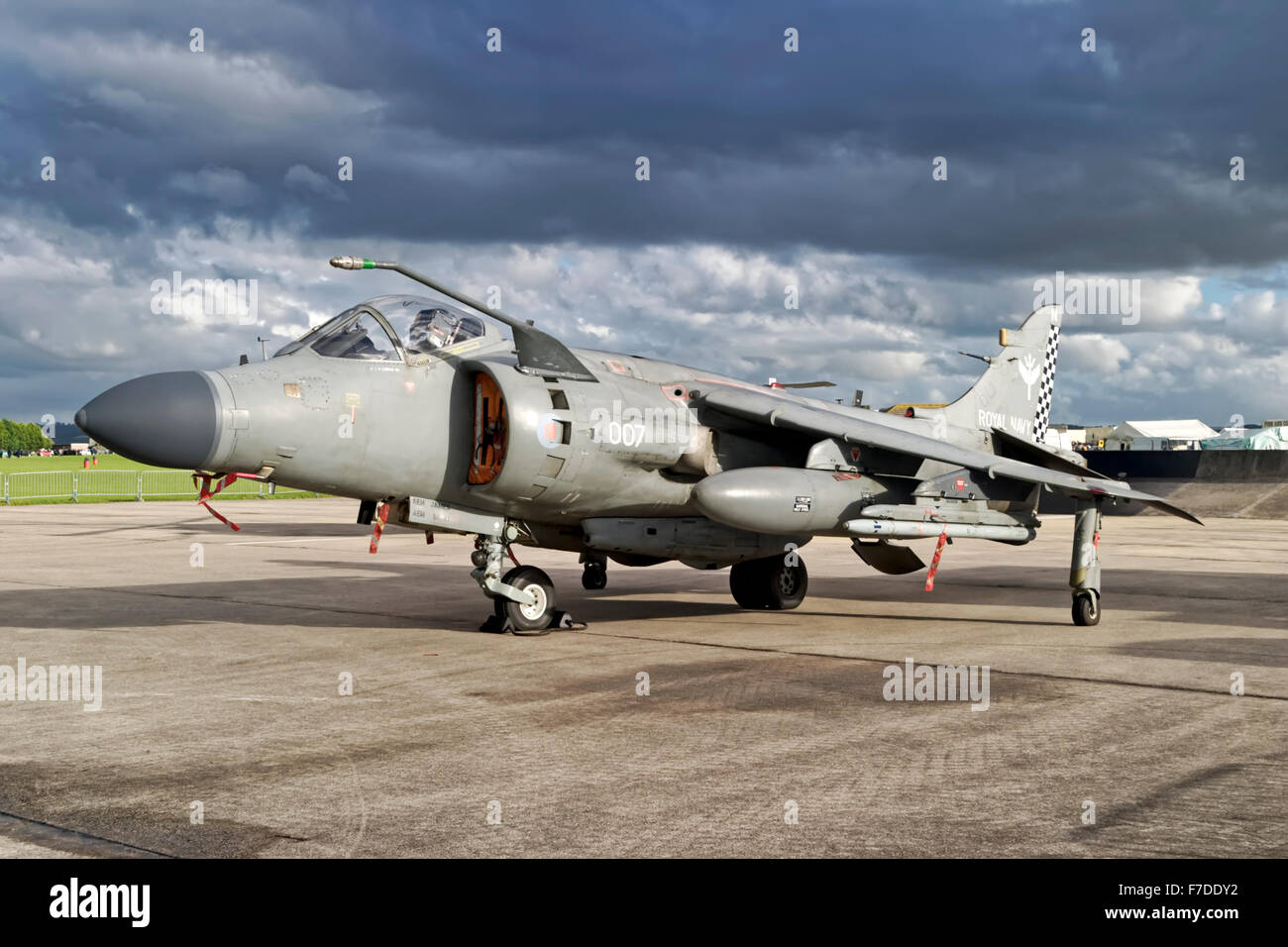 BAe Sea Harrier F/A.2 ZH806 (007) 801 NAS, RNAS Yeovilton Stock Photo ...