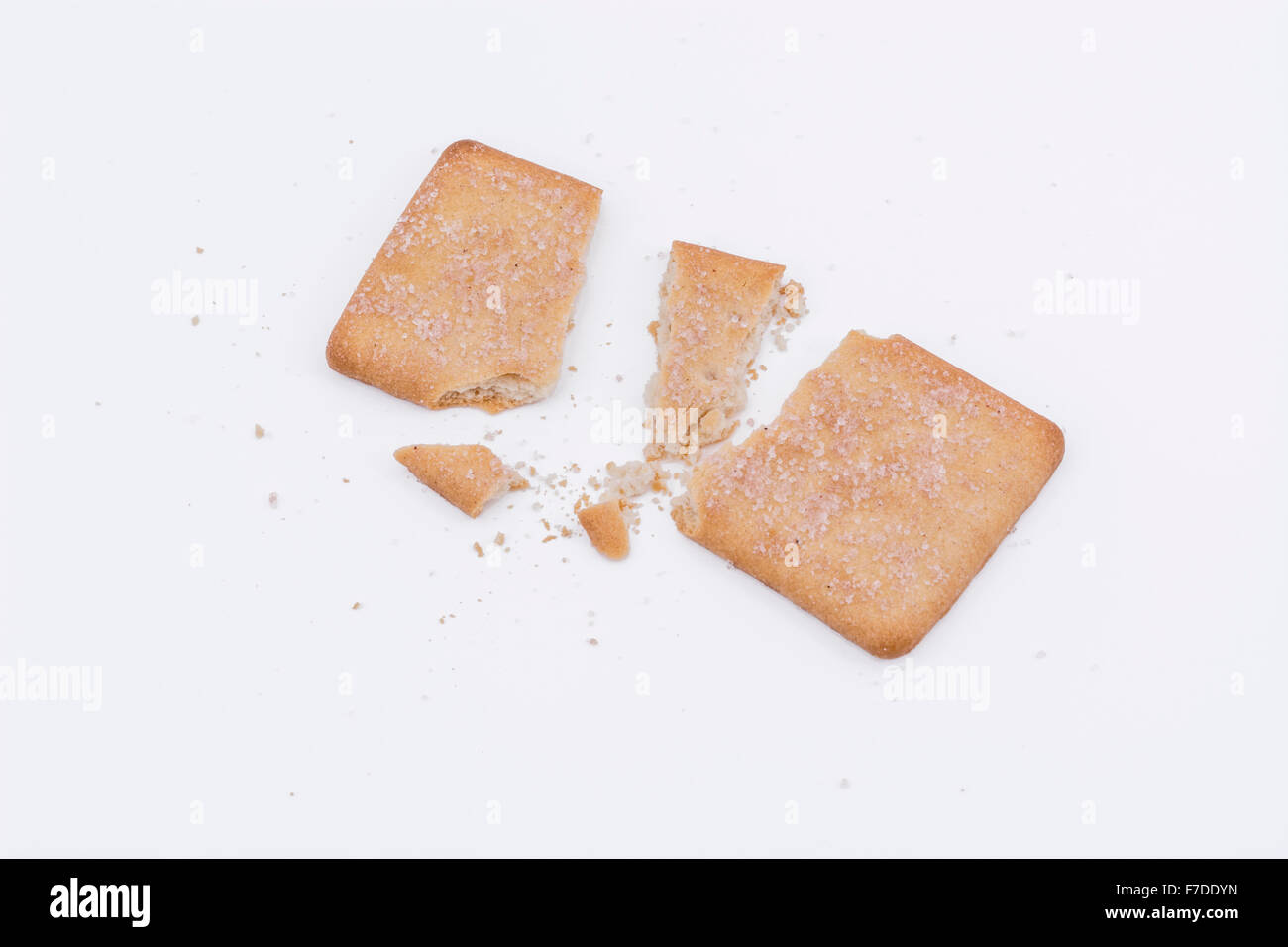 Computer cookie concept. Crushed, broken or smashed biscuit or cookie ...
