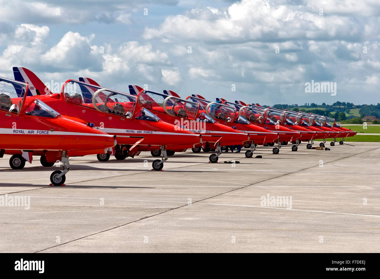 Red arrows jets aerobatic display High Resolution Stock Photography and ...