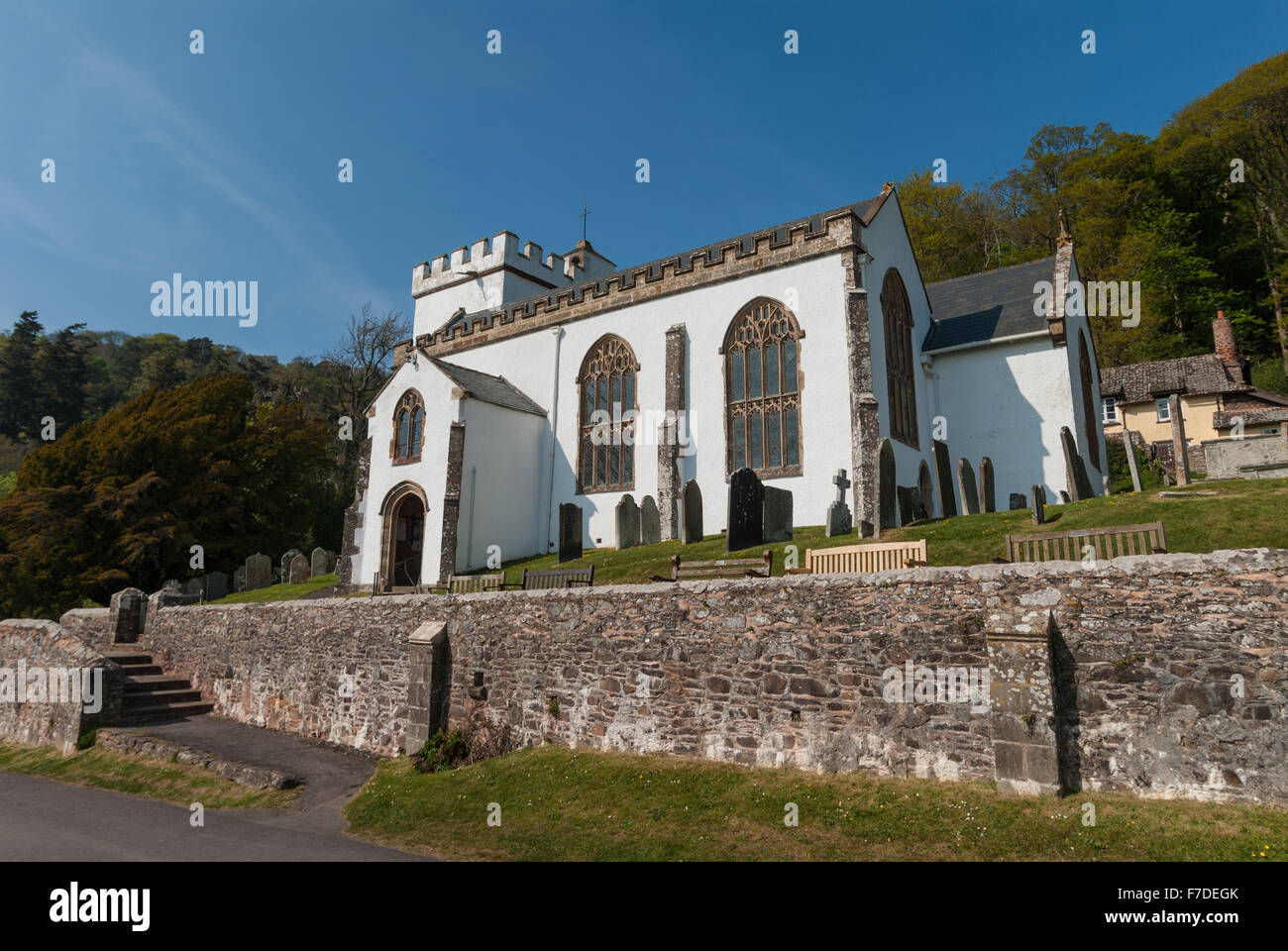 Selworthy All Saints Church Somerset, England, UK Stock Photo - Alamy
