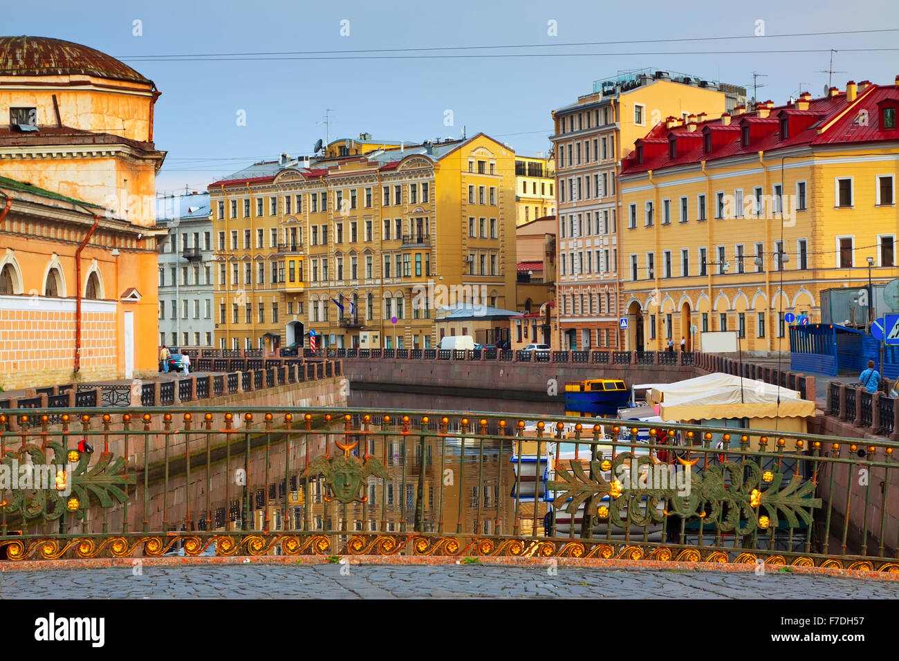 View of St. Petersburg. Moyka River in summer day Stock Photo - Alamy