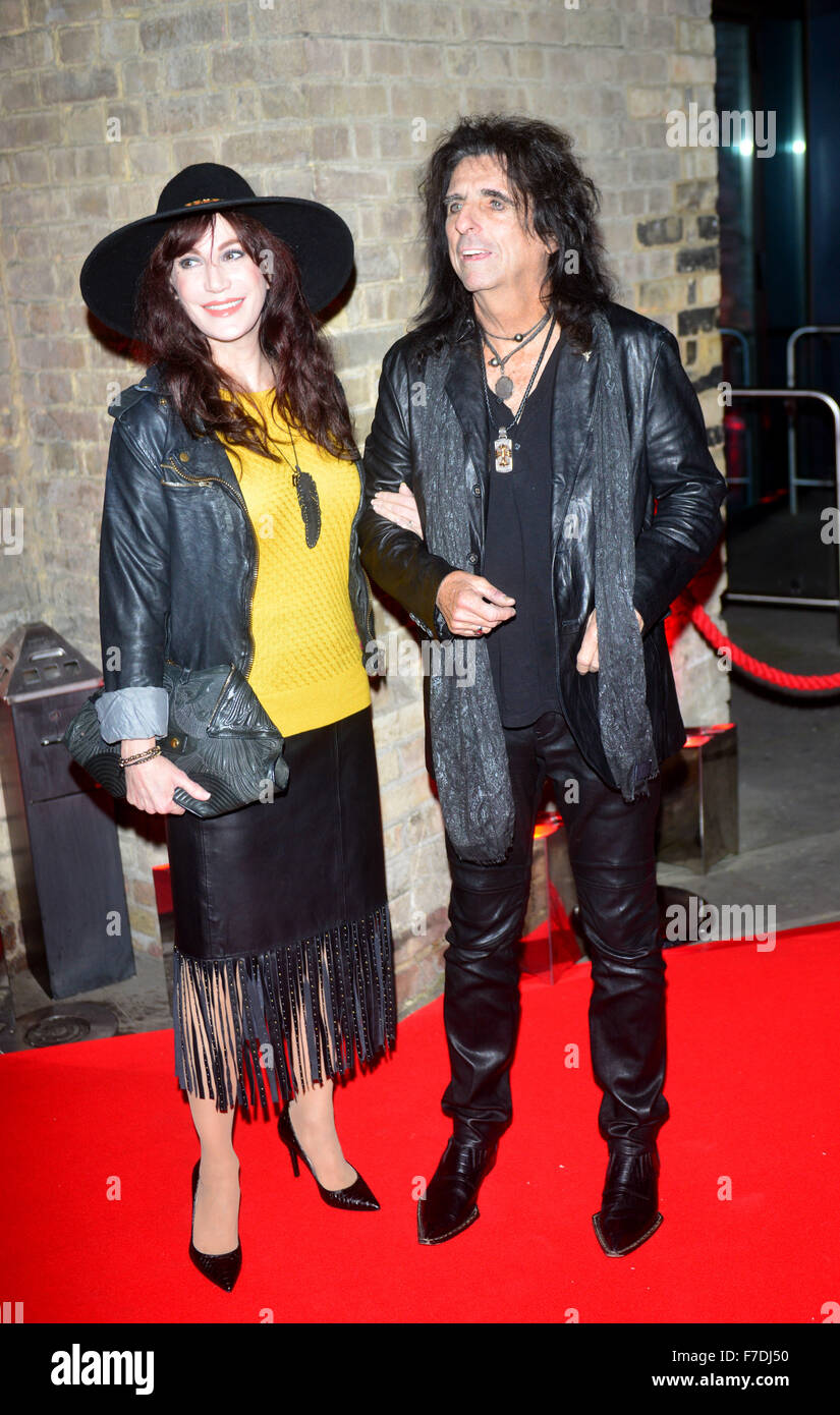 Sheryl Goddard, Alice Cooper at the Classic Rock Roll of Honour 2015 at ...