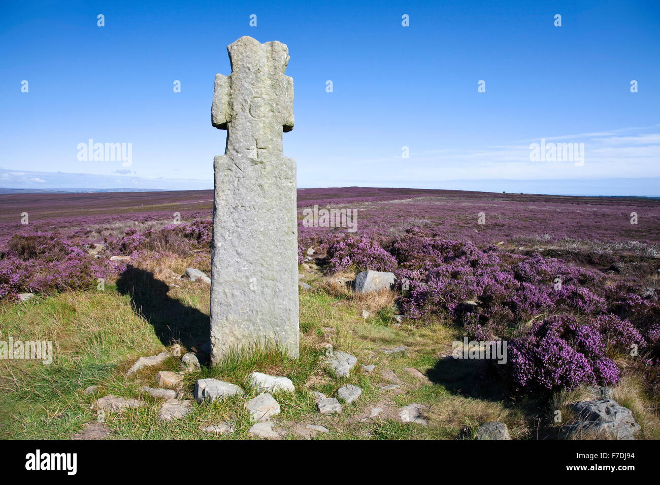 Lilla Cross on Fylingdales Moor North York Moors national park North ...