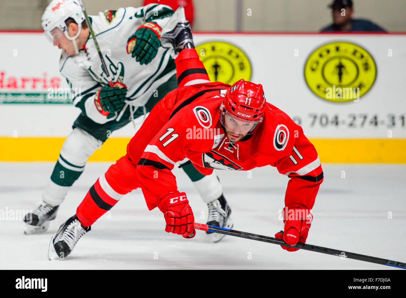 Checkers LW Zach Boychuk (11) during the AHL game between the Iowa Wild ...