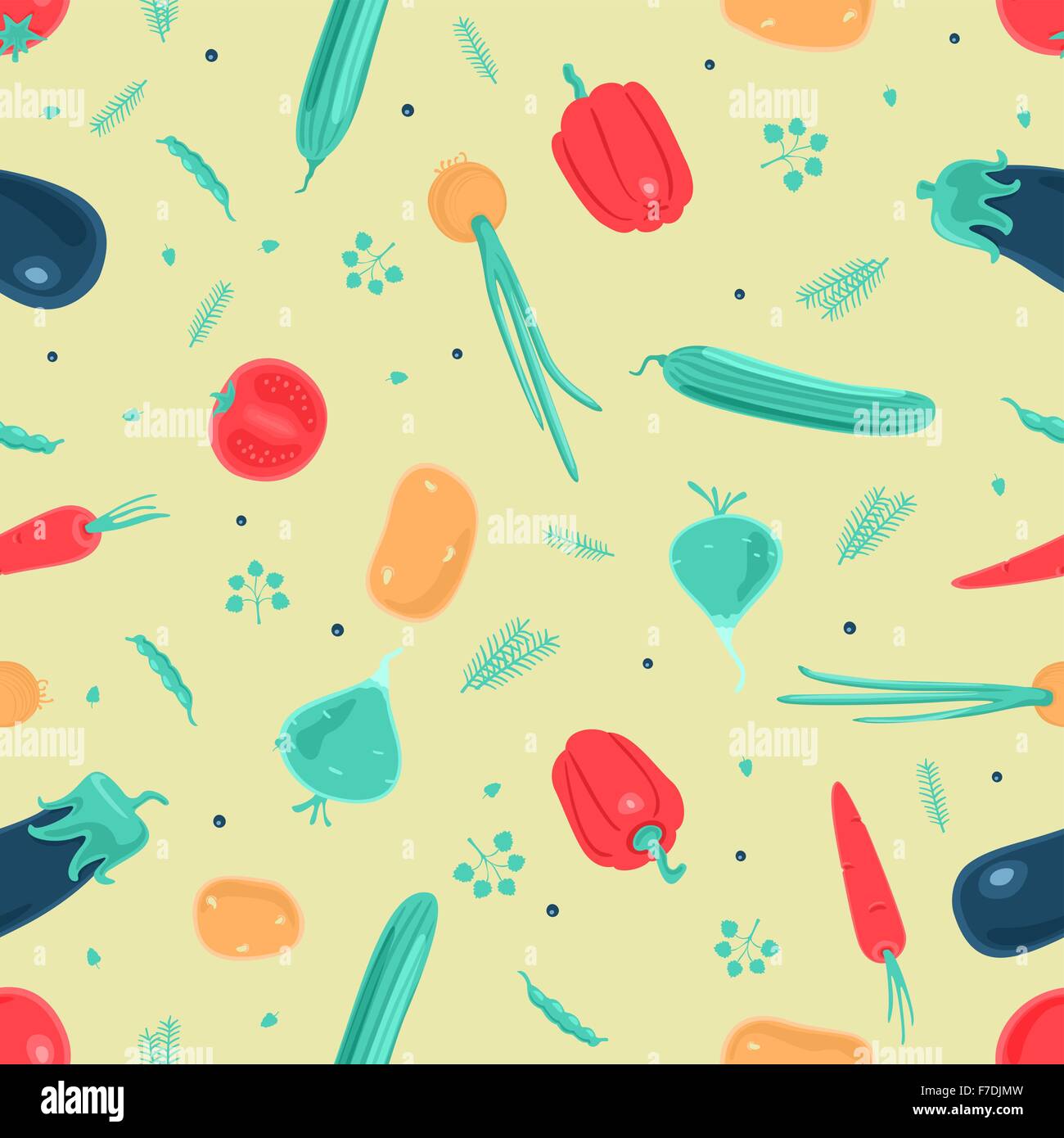 Seamless pattern Vegetables Stock Vector Image & Art - Alamy