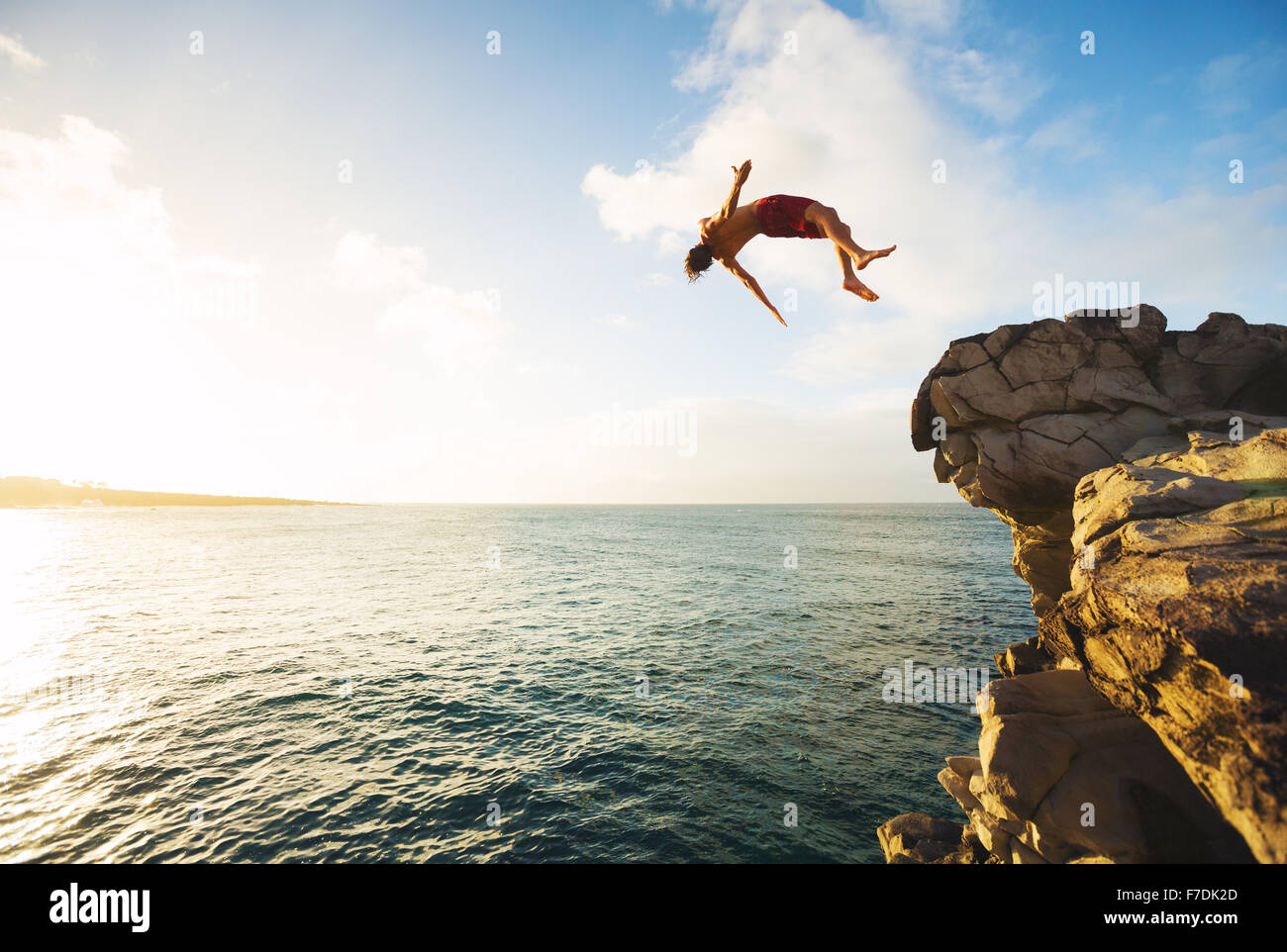 Cliff Jump Sunset Ocean High Resolution Stock Photography and Images ...