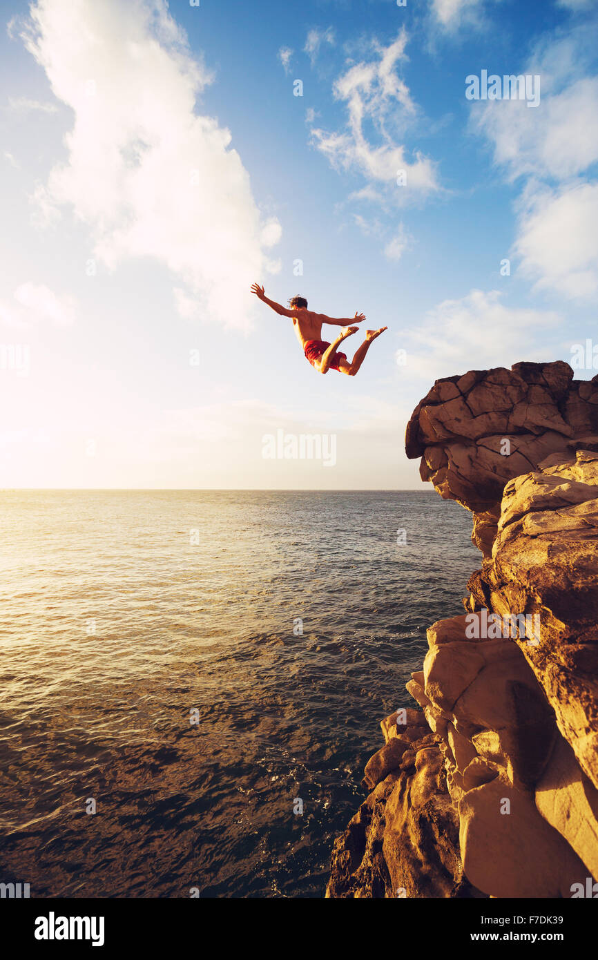 Sunset Cliff Diving
