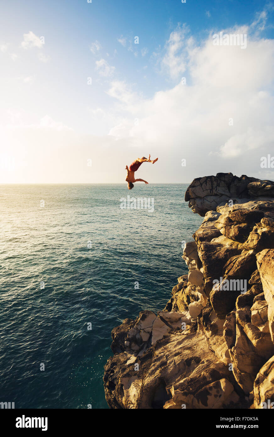 Cliff Jumping Sunset