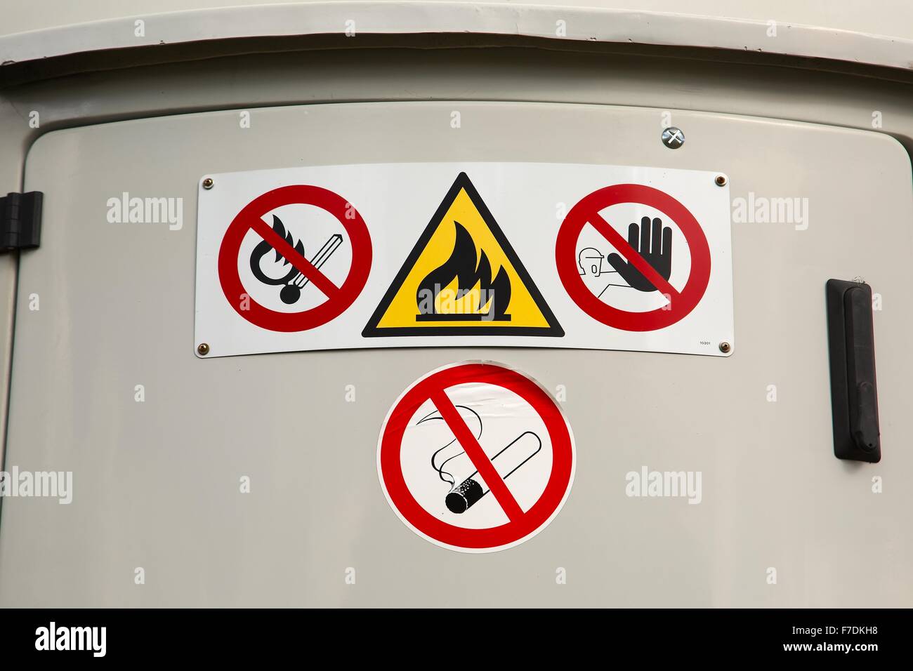 Flammable material container Stock Photo - Alamy