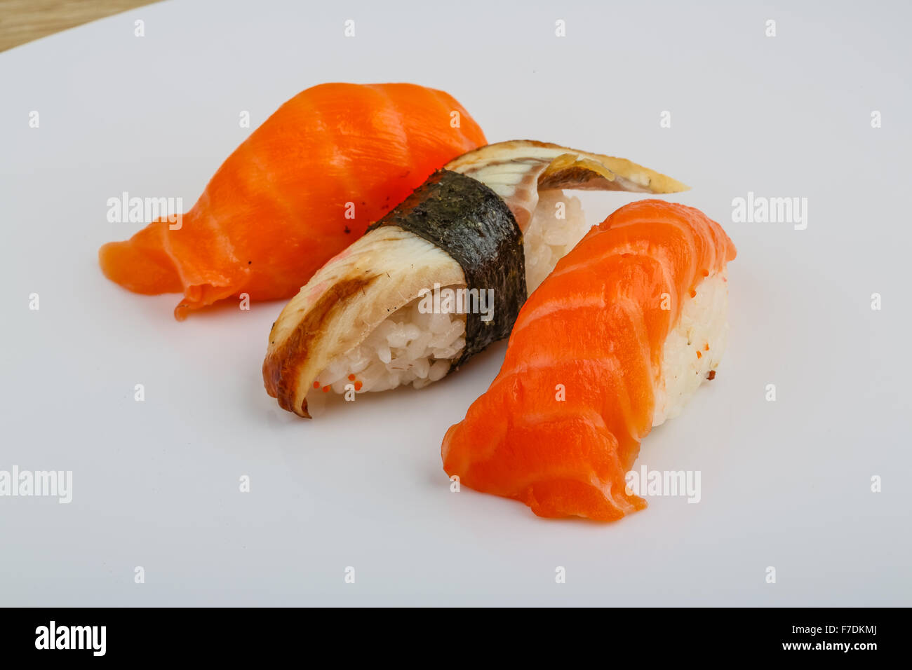 Japan traditional cusine - fresh cold sushi set Stock Photo - Alamy