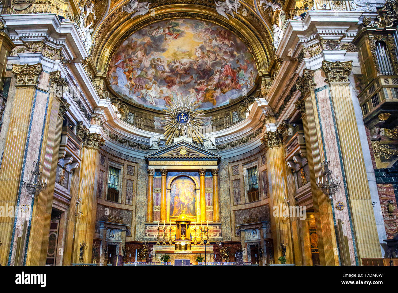 Chiesa del Gesu in Rome Stock Photo - Alamy
