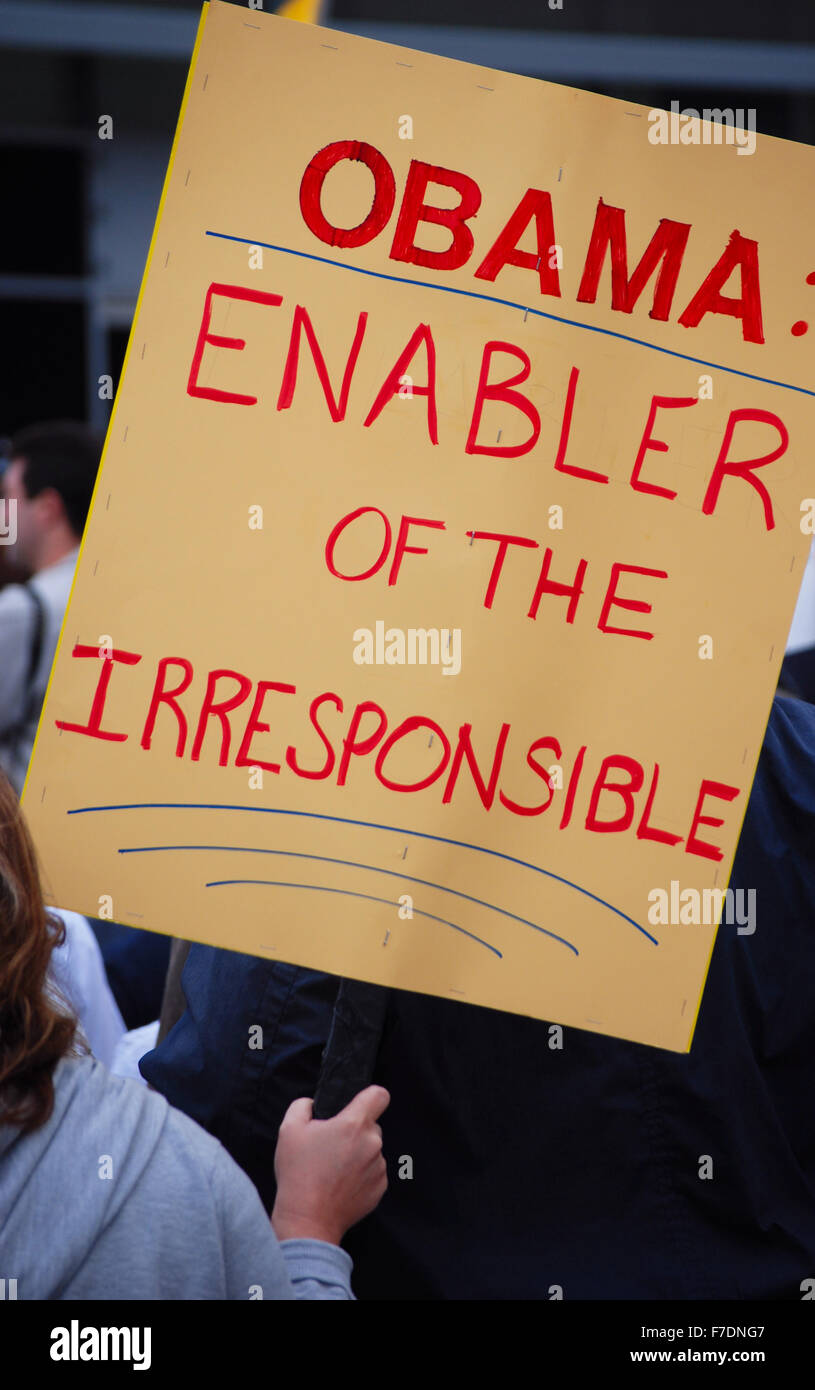 Obama, enabler of the irresponsible sign at the first Tea Party protest ...