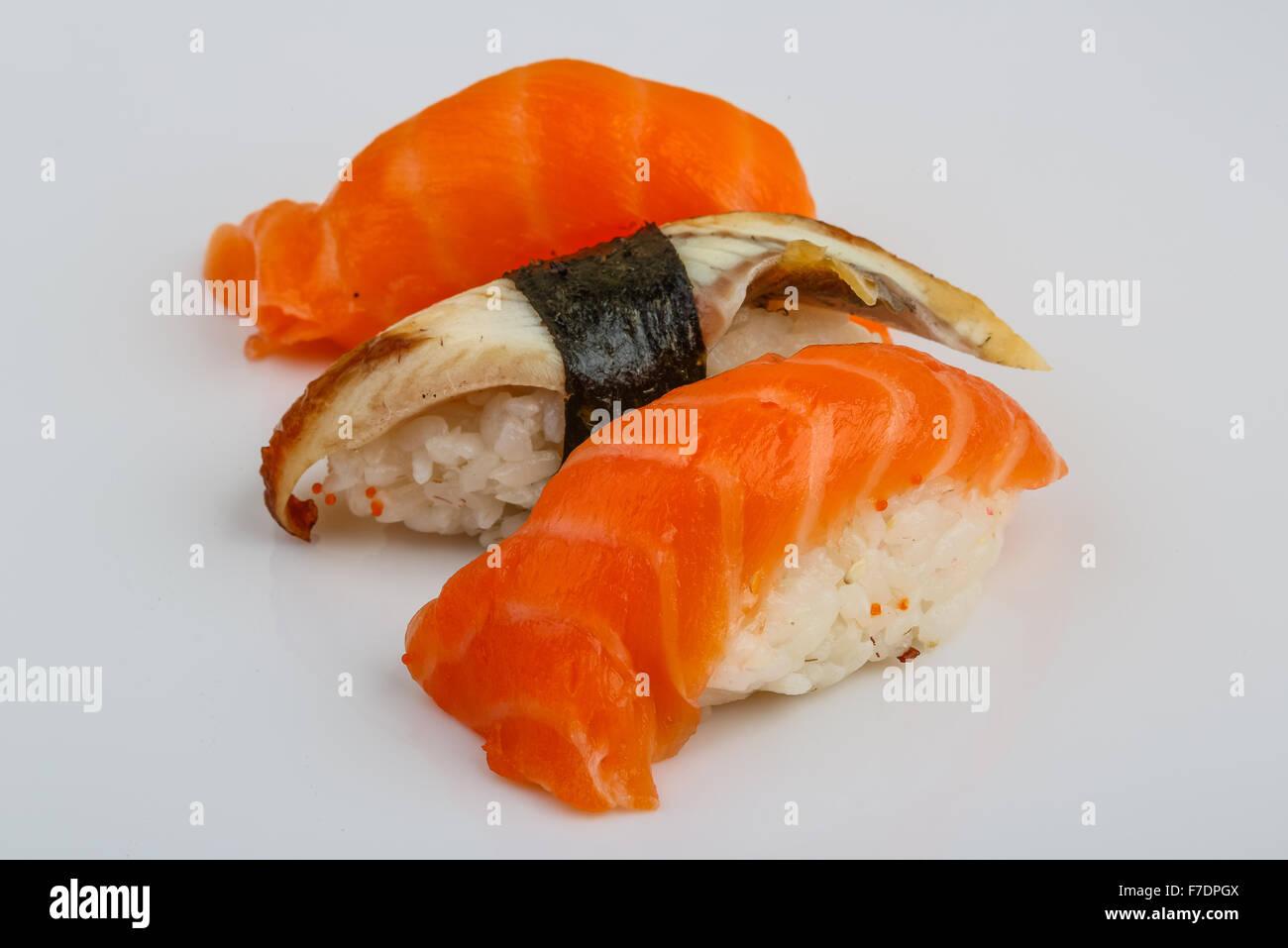 Japan traditional cusine - fresh cold sushi set Stock Photo - Alamy