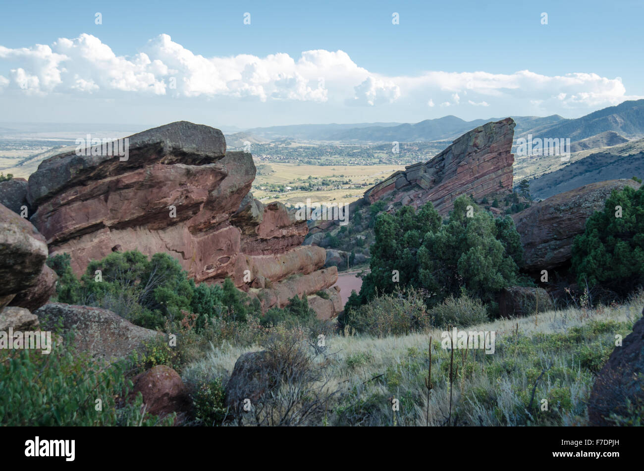 Red Rocks in the late afternoon in early fall Stock Photo - Alamy