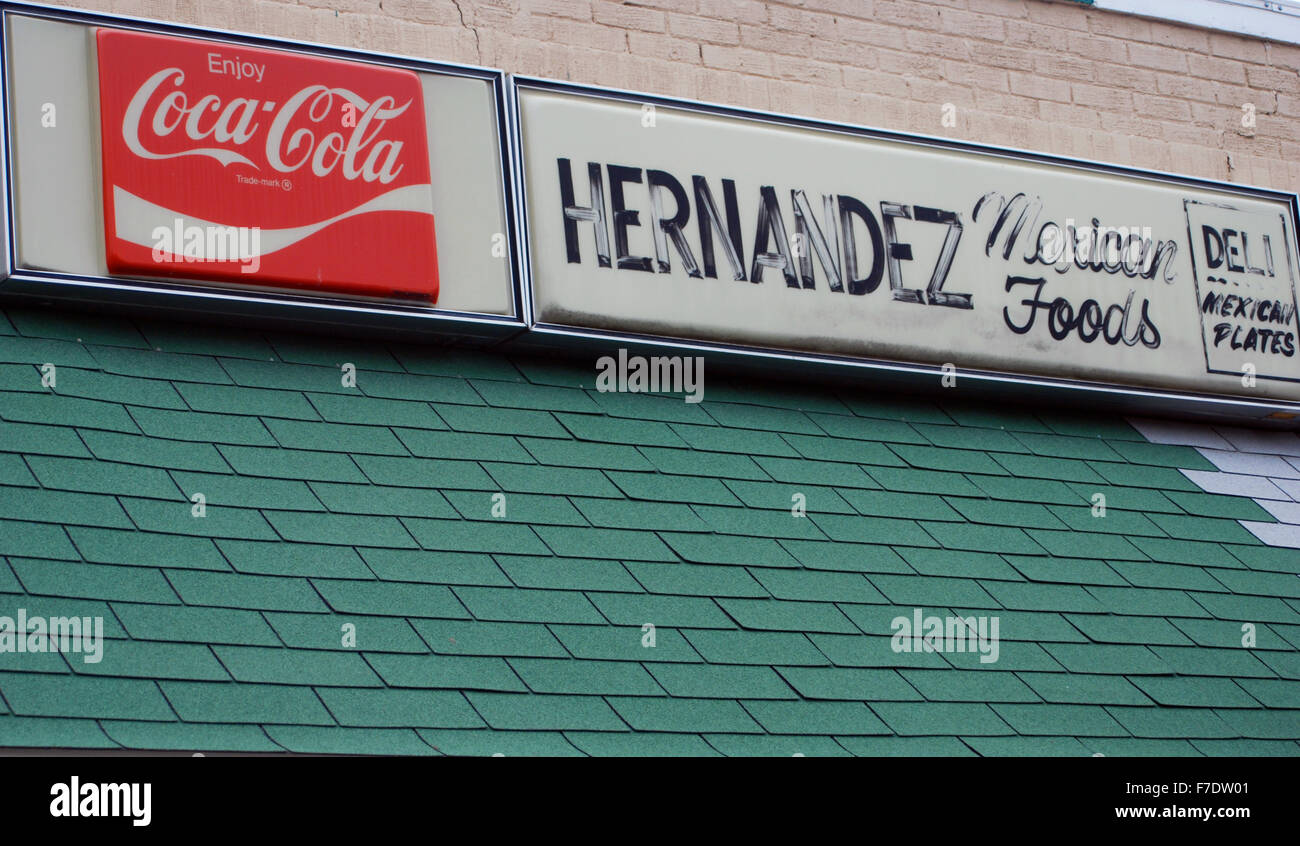 Old market in Little Mexico neighborhood of Dallas, Texas before it was ...