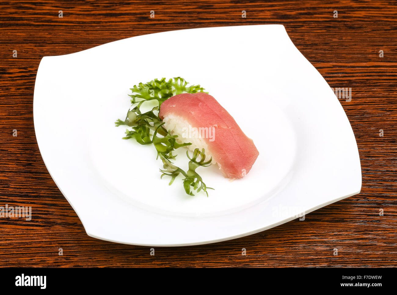 Japan traditional fresh cold Tuna sushi Stock Photo - Alamy