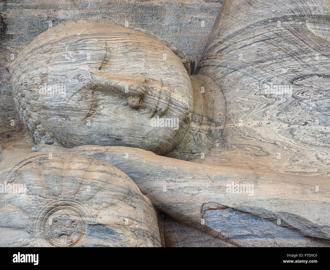 Unique monolith Buddha statue in Polonnaruwa temple - capital of Ceylon ...