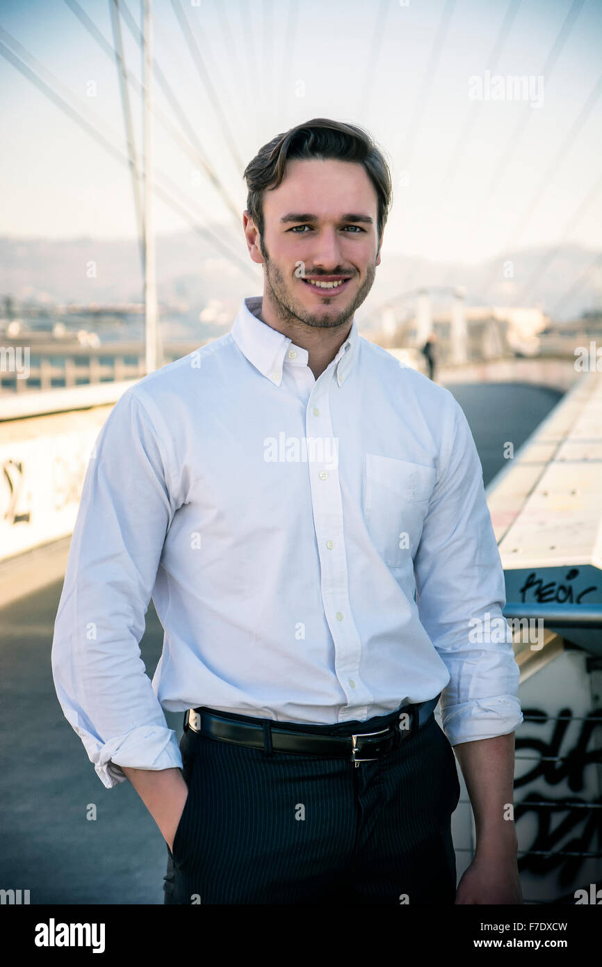 Attractive young man white outside hi-res stock photography and images ...