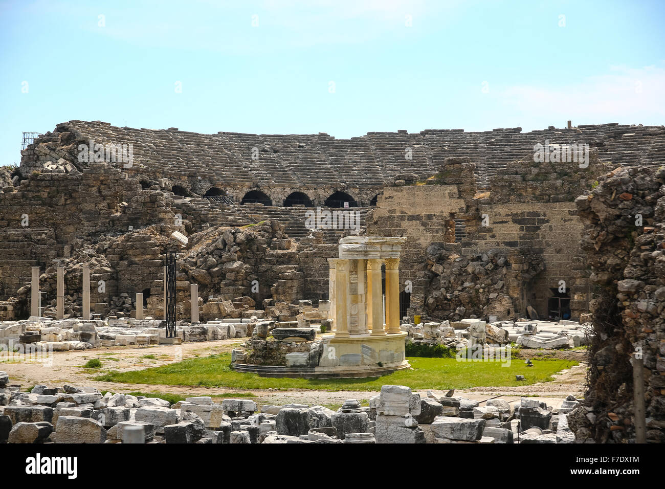 Ancient Side ruins in Turkey Kemer Antalya Stock Photo - Alamy