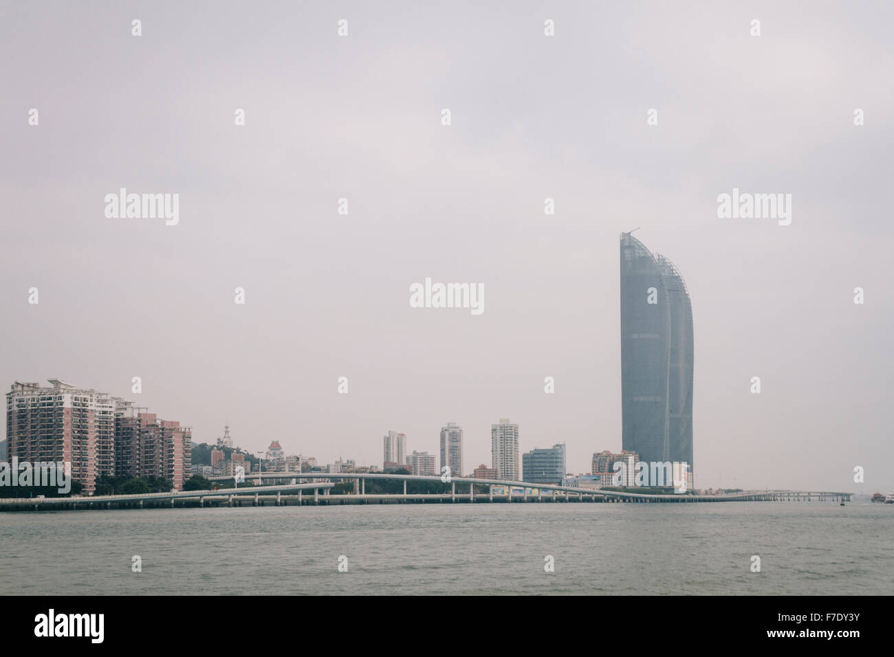 Xiamen, Fujian province, China - The view of Xiamen cityscape seeing ...