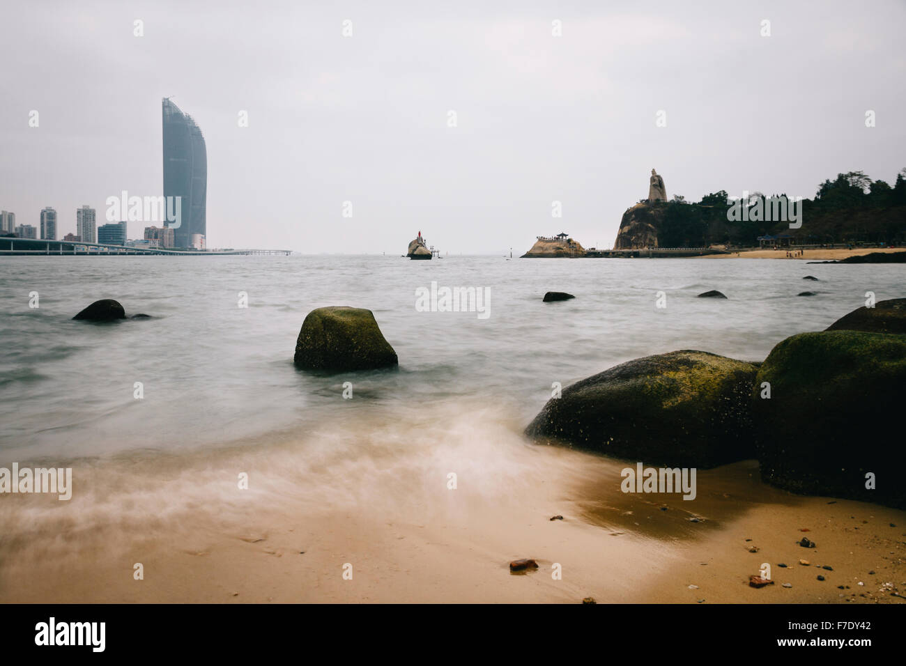 Xiamen, Fujian province, China - The view of Xiamen cityscape seeing ...