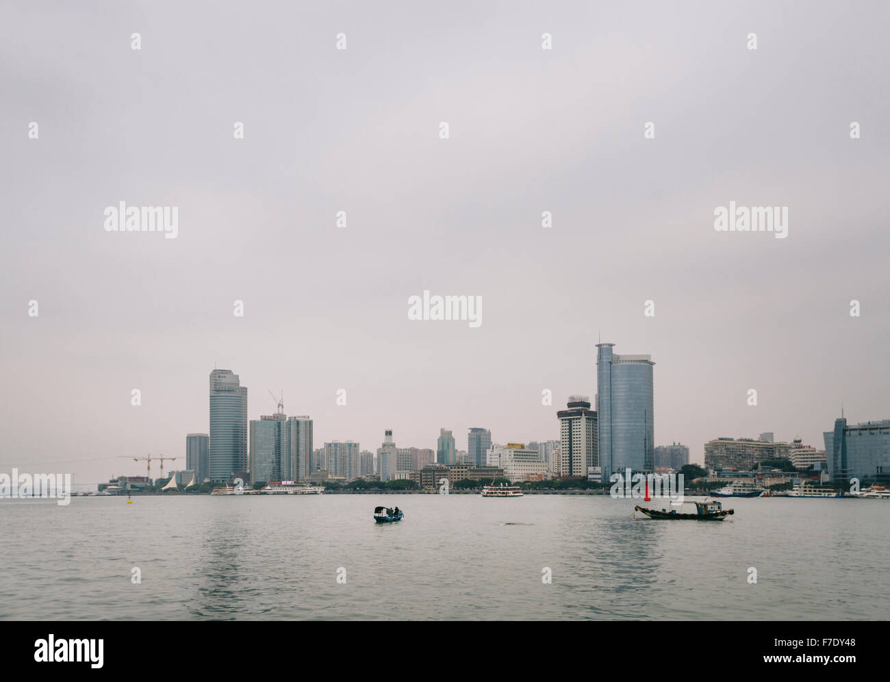 Xiamen, Fujian province, China - The view of Xiamen cityscape seeing ...