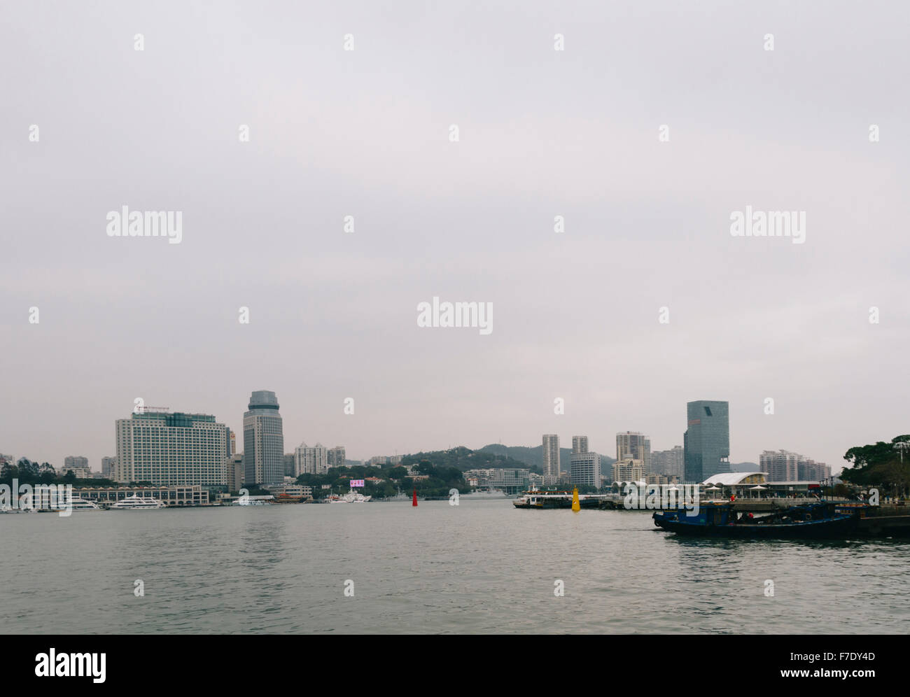 Xiamen, Fujian province, China - The view of Xiamen cityscape seeing ...