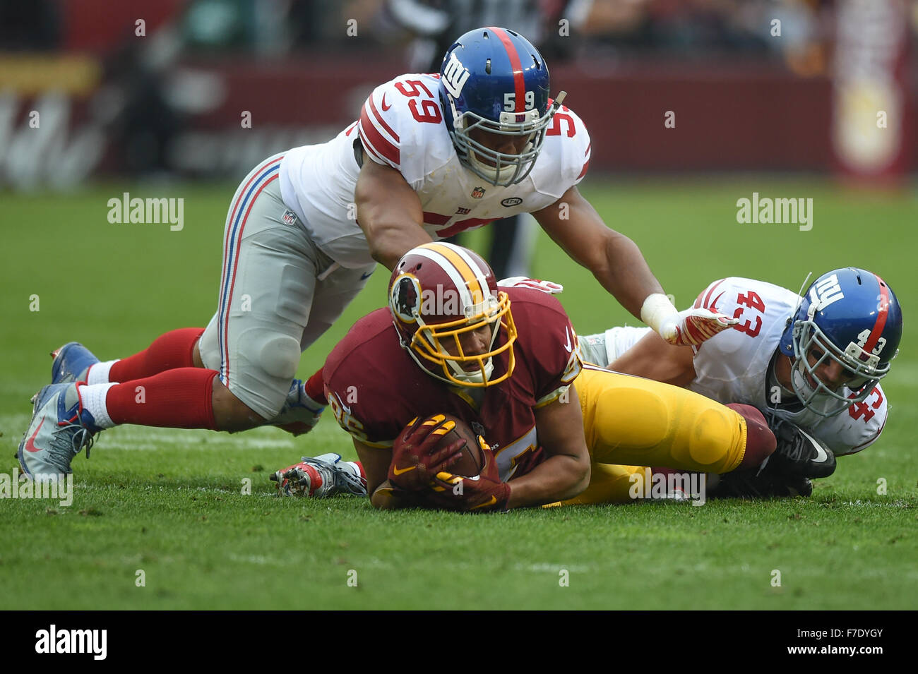 Landover, Maryland, USA. 29th November, 2015. Washington Redskins tight ...