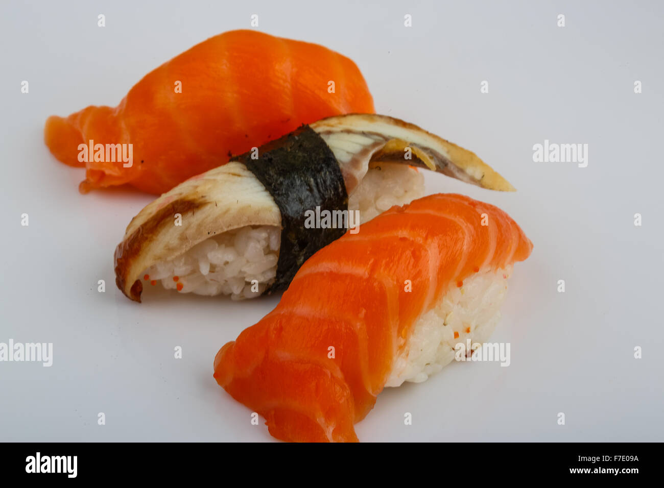 Japan traditional cusine - fresh cold sushi set Stock Photo - Alamy
