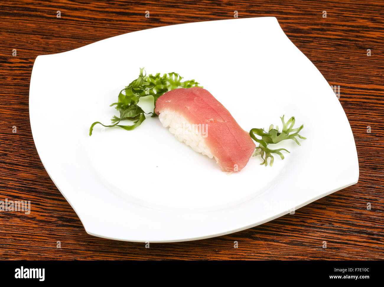 Japan traditional fresh cold Tuna sushi Stock Photo - Alamy