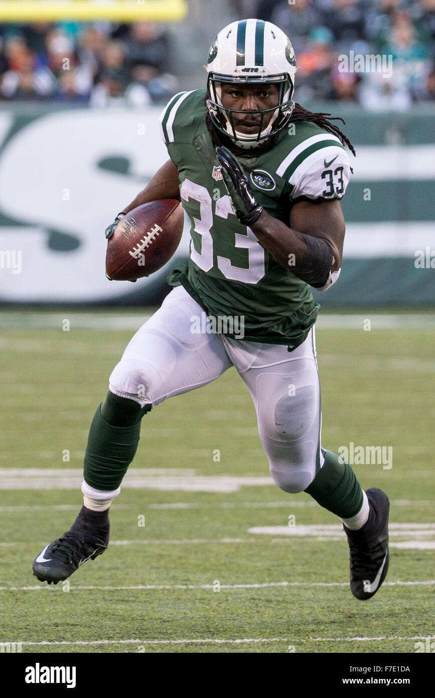 East Rutherford, New Jersey, USA. 29th Nov, 2015. New York Jets running ...