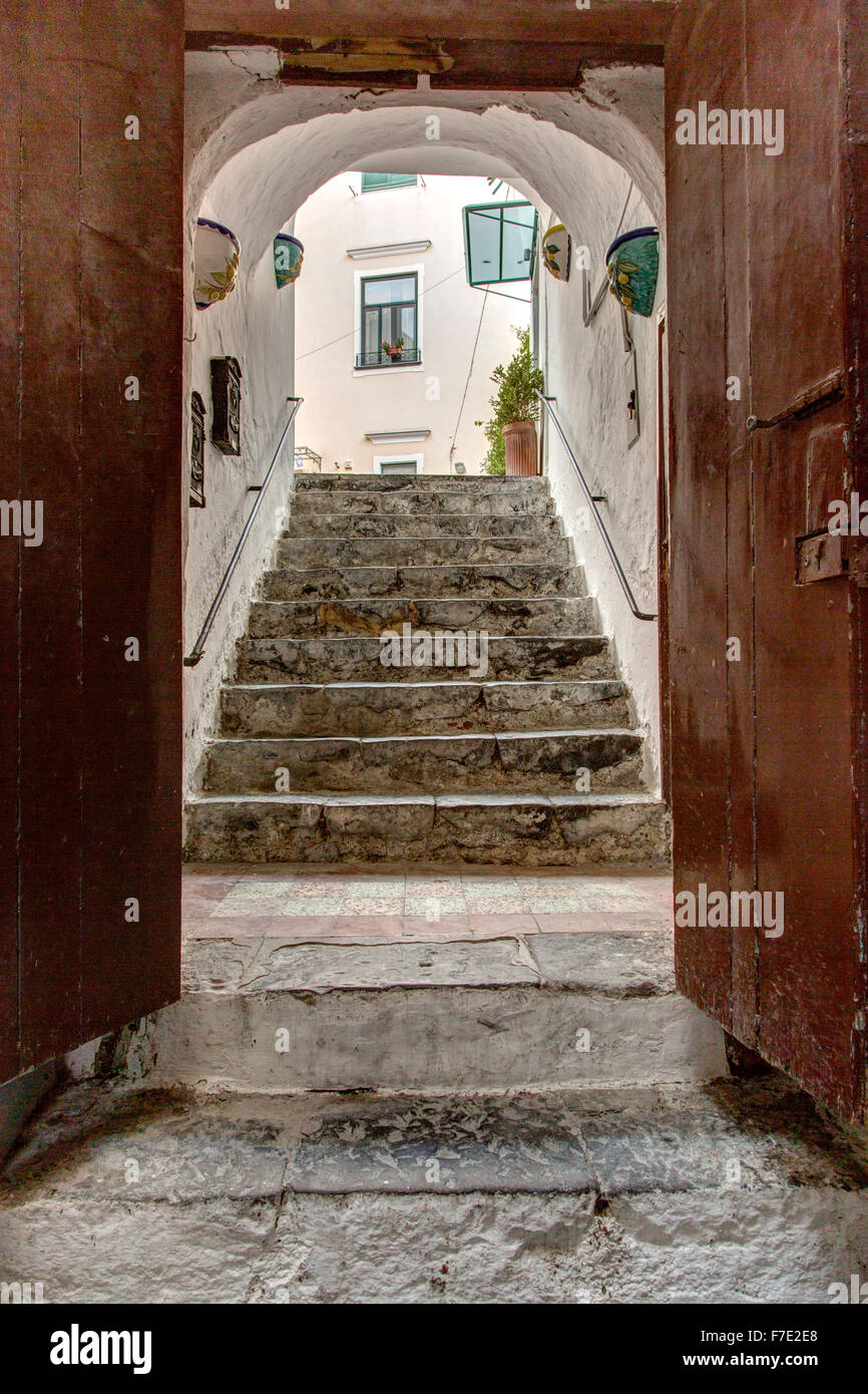 Stairways of Amalfi, Italy Stock Photo - Alamy