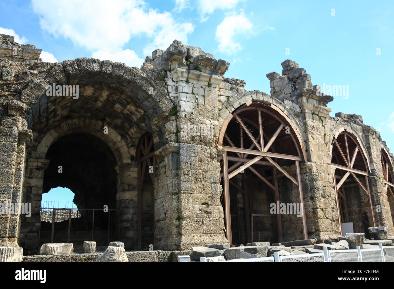 Ancient Side ruins in Turkey Kemer Antalya Stock Photo - Alamy