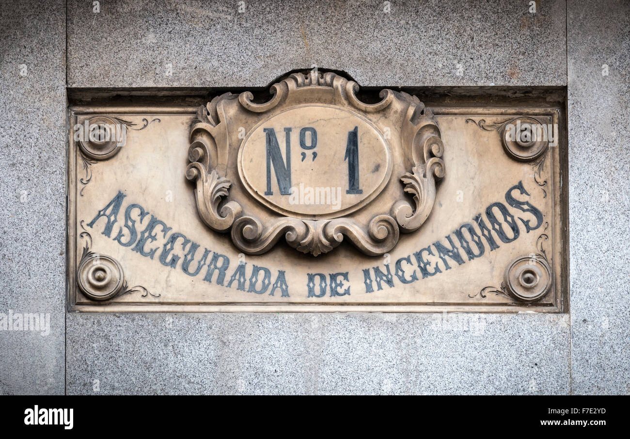 Old insurance sign hi-res stock photography and images - Alamy