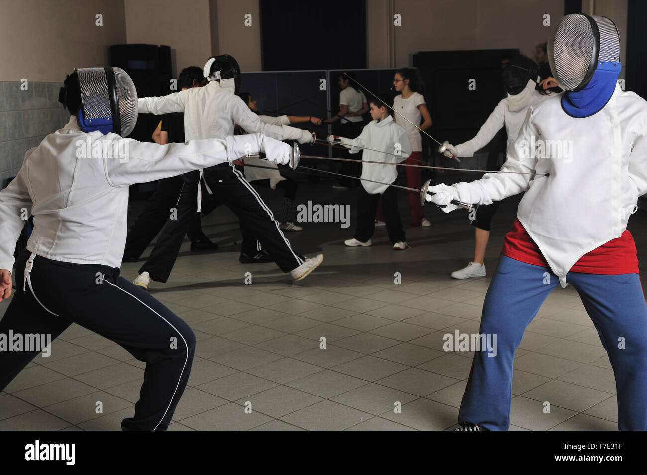 sword sport young athlete portrait at training Stock Photo - Alamy