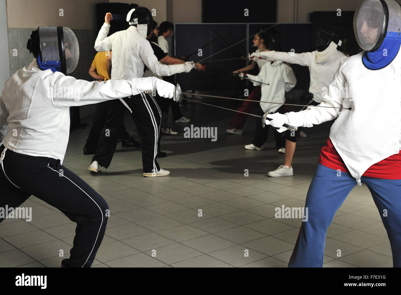 sword sport young athlete portrait at training Stock Photo - Alamy