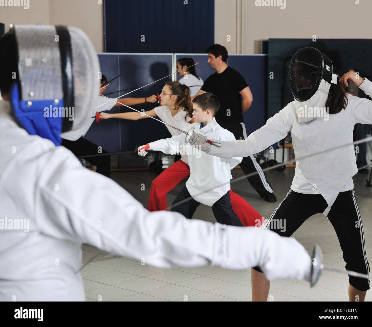 sword sport young athlete portrait at training Stock Photo - Alamy
